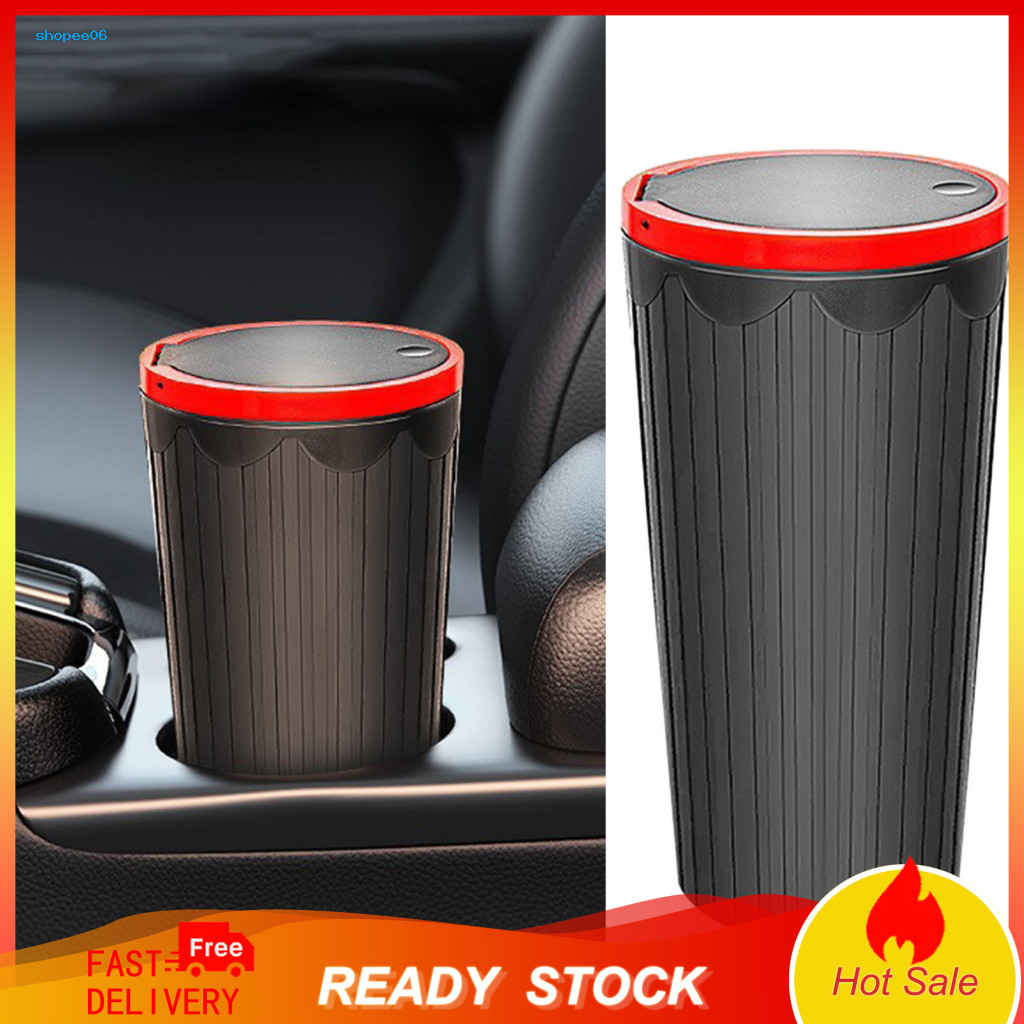 SDRU Car Trash Bin with Lid Car Door Pocket Garbage Car Trash with Lid ...