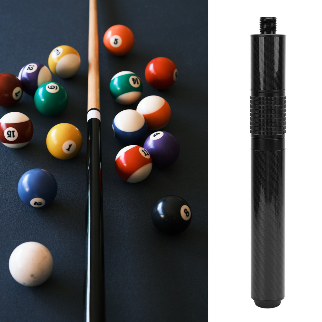 [sunjiac] 14in Pool Cue Extension Carbon Fiber Adjustable Length ...