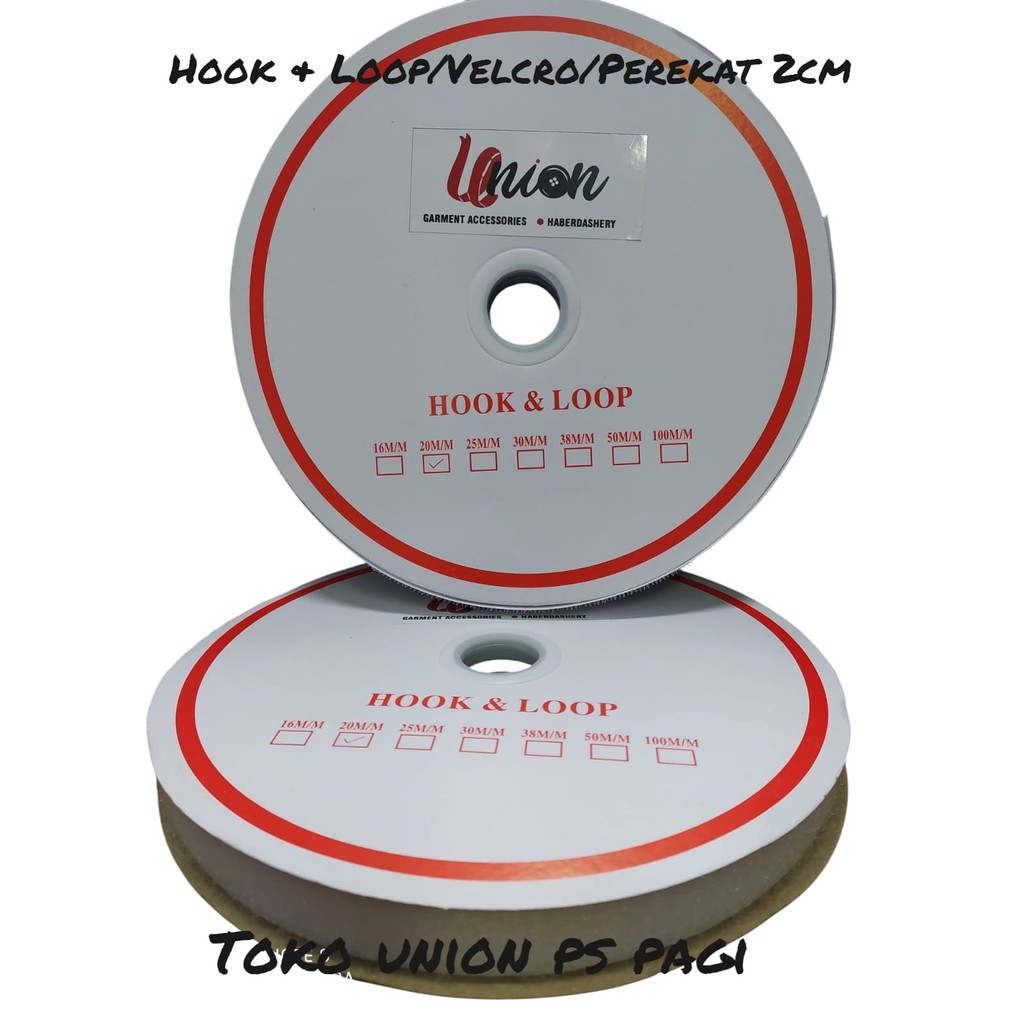 UNION HOOK LOOP/NECT/VELCRO SIZE 2 CM (20 YARDS) | Shopee Malaysia