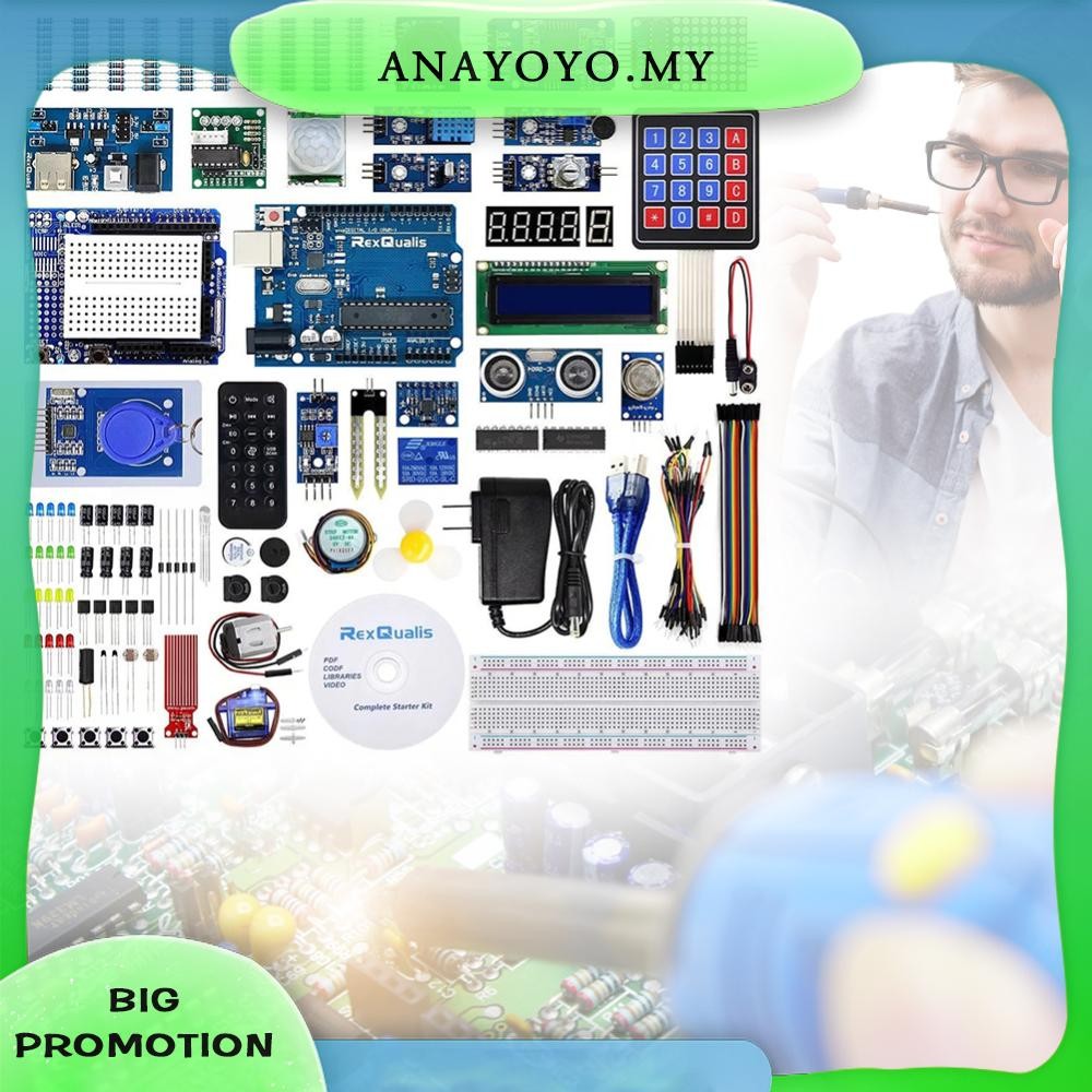 [anayoyo.my] Most Complete Starter Kit with Tutorial for Arduino UNO R3 for Arduino IDE | Shopee ...
