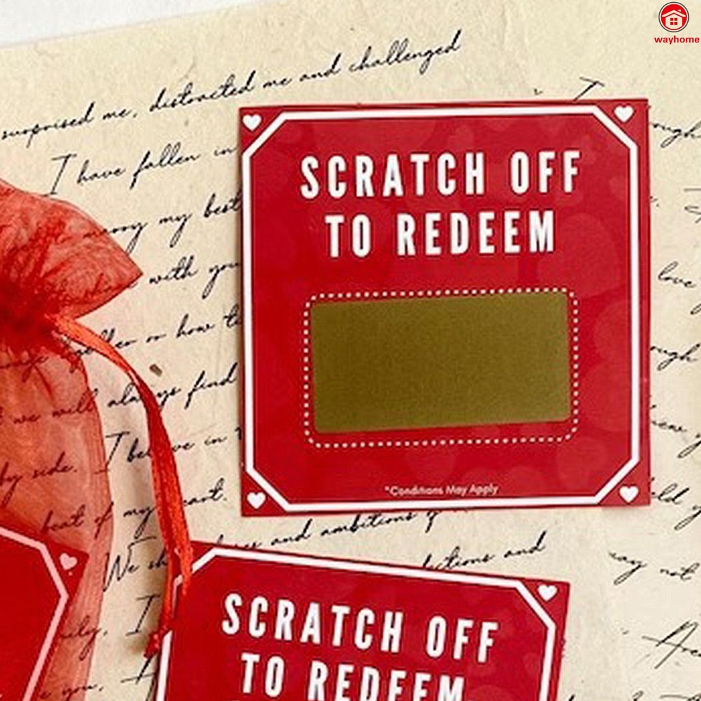 Valentines Scratch Off Print Cards DIY Anniversary Greeting Card ...