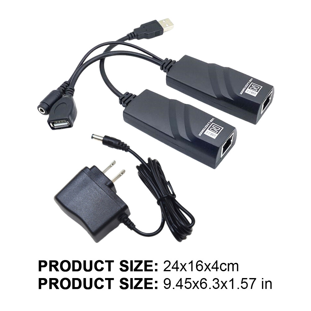 USB Ethernet Extender Connections Up To 100m for Camera Mouse Keyboard ...