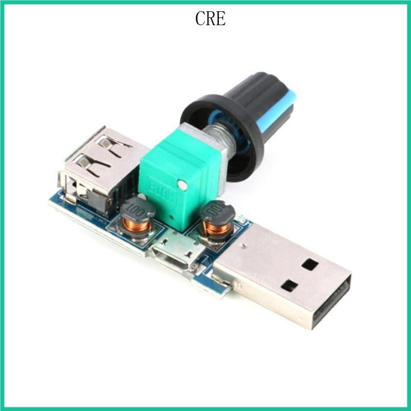 CRE USB Fan Stepless Speed Controller Regulator with Switches Speed ...