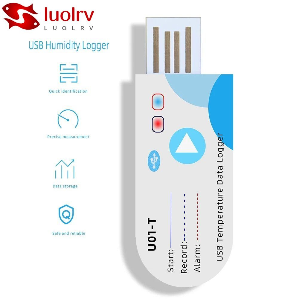 LUOLRV USB Temperature Data Logger, USB Report with App Temperature ...