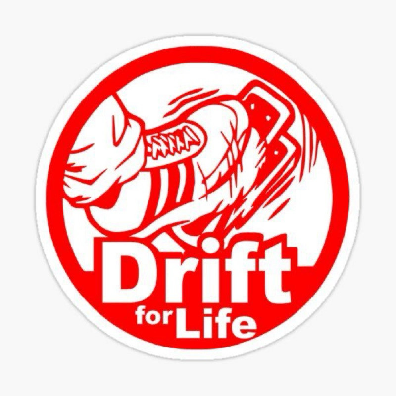 K762# 2Layers DRIFT For Life Fuel Cover Vinyl Stickers | Shopee Malaysia