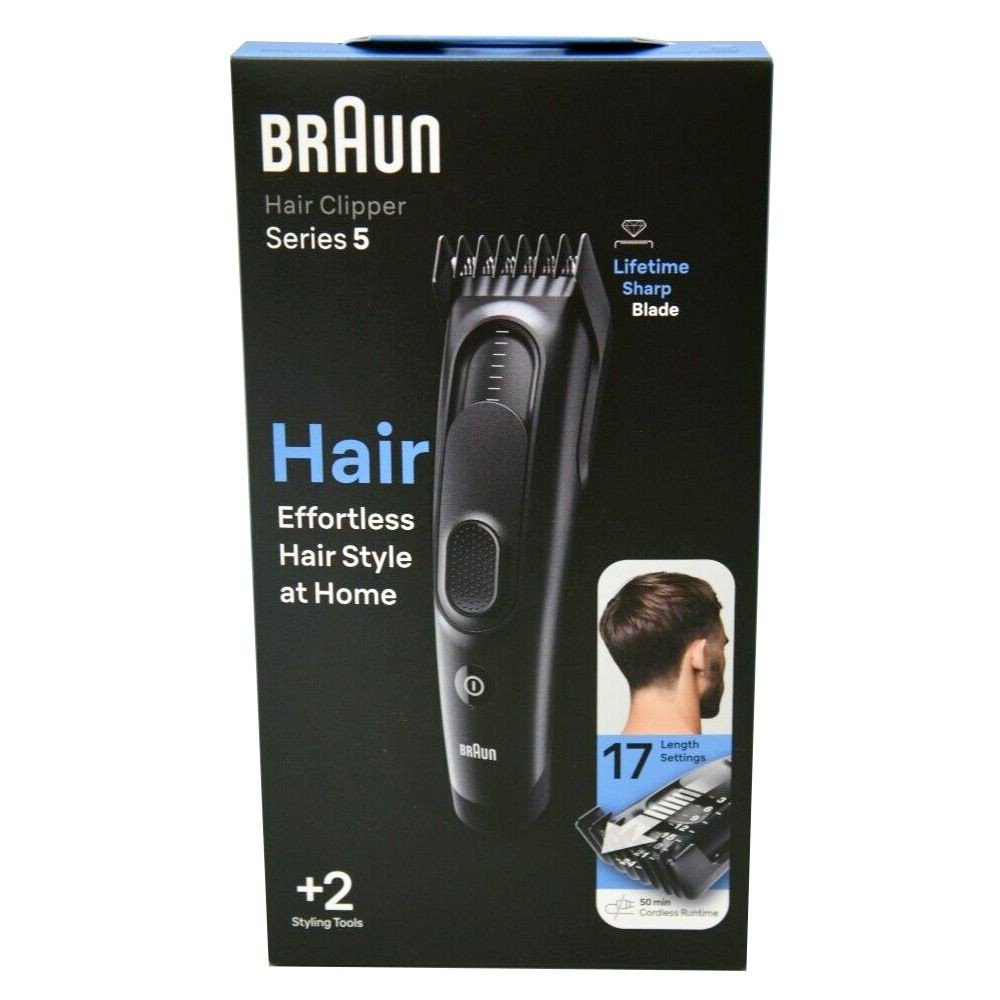 Braun HC5330 Hair Clipper Series 5 Cordless Hair Trimmer (EU Plug) - 17 ...