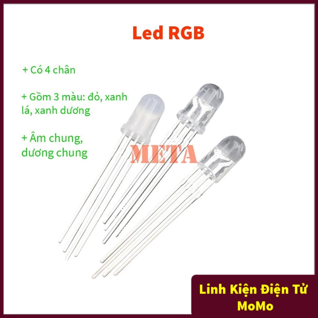 Super Bright RGB Led 4 pins 3 colors red, green, blue 5mm common ...