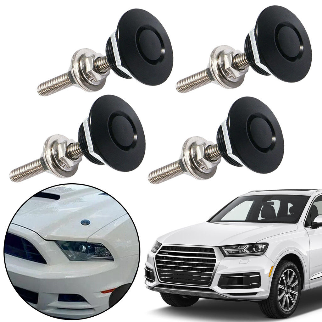 4Pcs Useful Universal Push Button Billet Quick Release Fasteners Set ...
