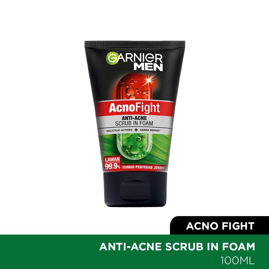 GARNIER MEN Acno Fight Anti-Acne Foam 100ml | Shopee Malaysia