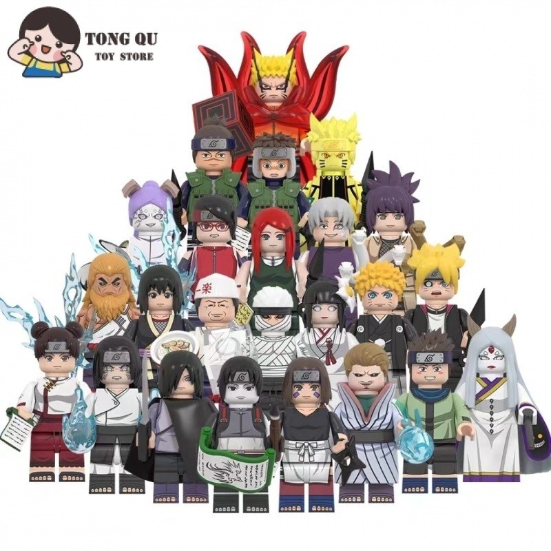 Naruto Minifigures Sasuke Sakura Dolls Birthday Gifts Toys | Shopee ...