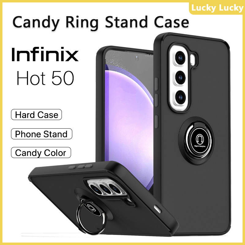 Infinix Hot 50 Casing Hot 50 Pro 50i 40 Pro Case Hard Acrylic Ring ...