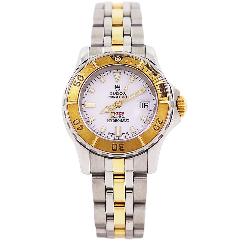 Tudor Ladies Watch Classic Series 18k Gold Between Gold Fluorescent ...