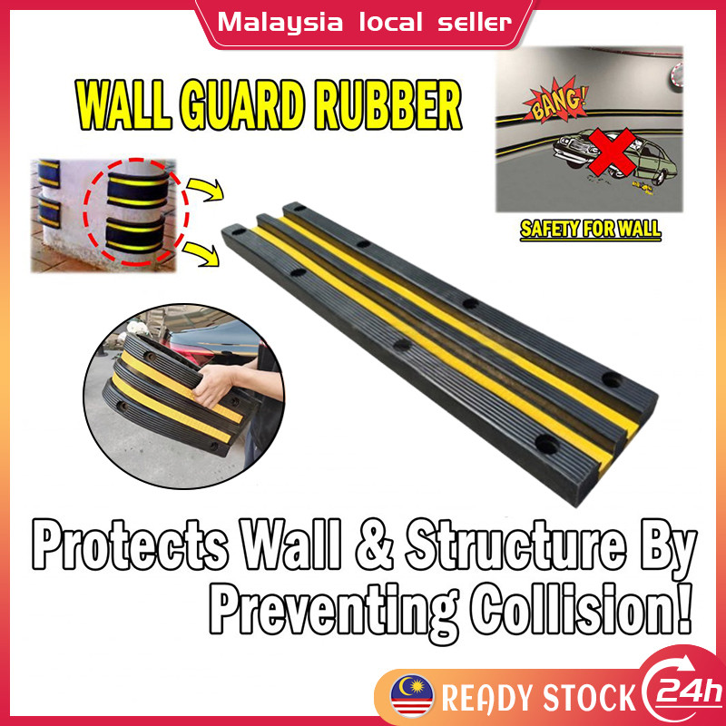 Safety Rubber Wall Docking Bumper Parking Lot Durable Rubber Guard ...