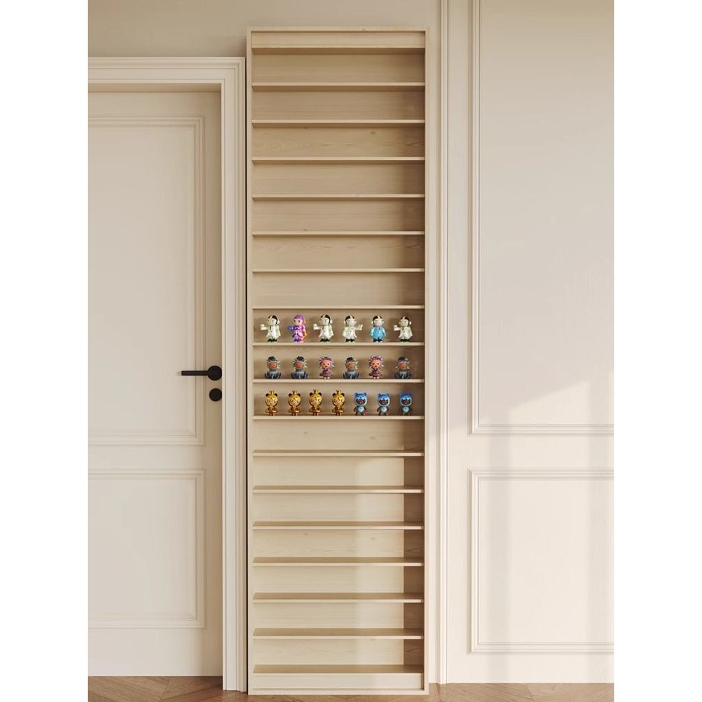 Solid Wood Mystery Box Display Rack Storage Figure Cabinet Pop Mart ...