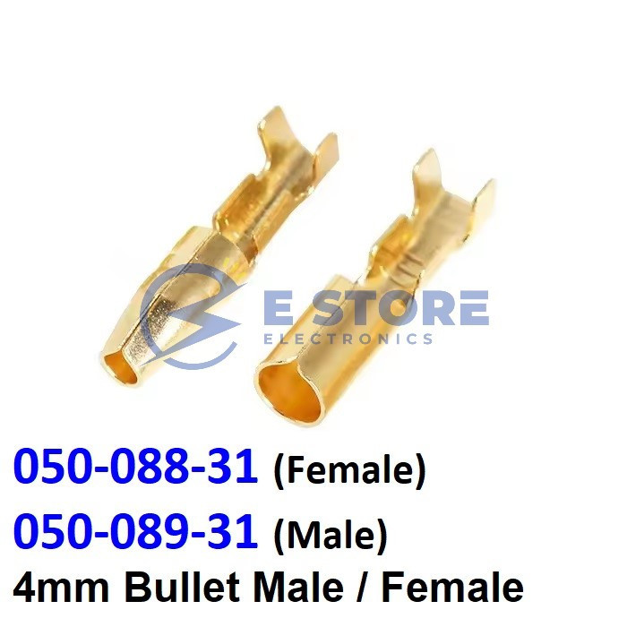 10pcs 4mm Bullet Terminal Car Electrical Wire Connector Male / Female ...