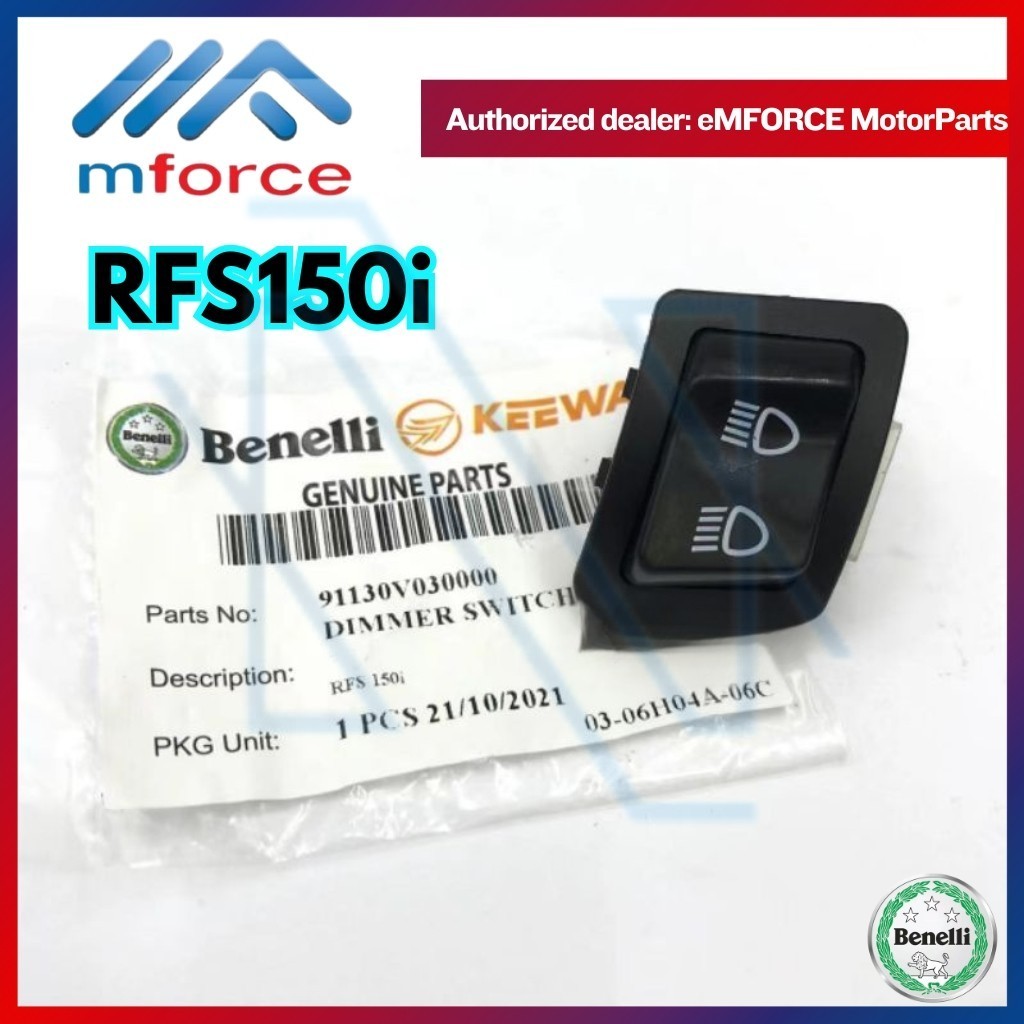 BENELLI RFS 150 RFS150i HI/LO BUTTON DIMMER SWITCH SUIS LAMPU LIGHT ...