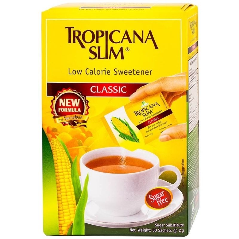 Tropicana Slim diet corn sugar (box of 50 packs) | Shopee Malaysia