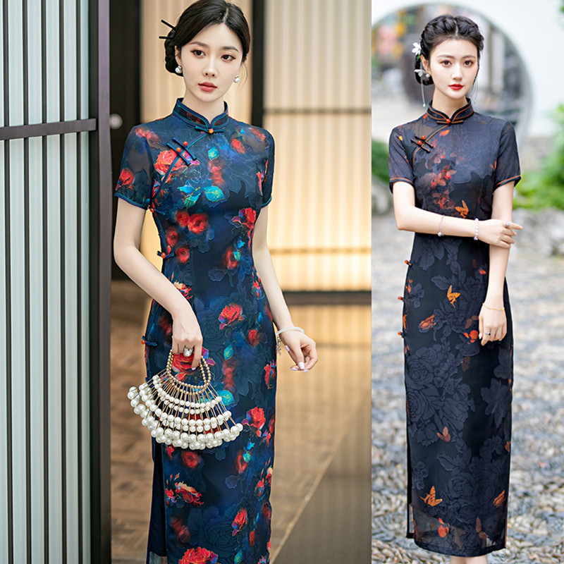 Ready Stock Ladies Cheongsam Traditional Dress Improved Cheongsam ...