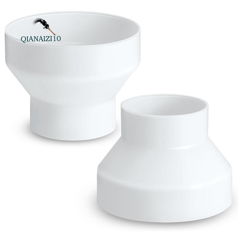 6 to 4 Inch Duct Reducer Increaser ABS Air Duct Adapter Duct Fan or ...