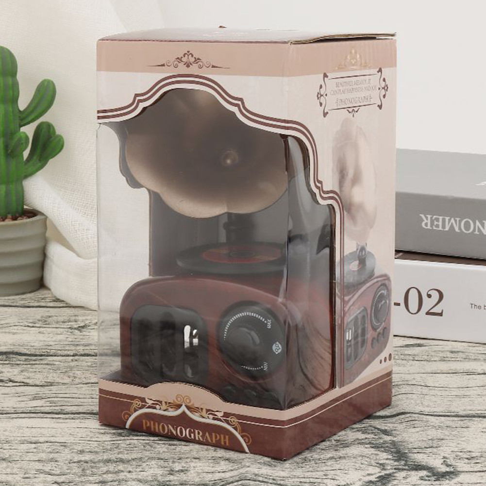 [Seriena.my] Classical Vintage Phonograph Music Box Retro Gramophone ...