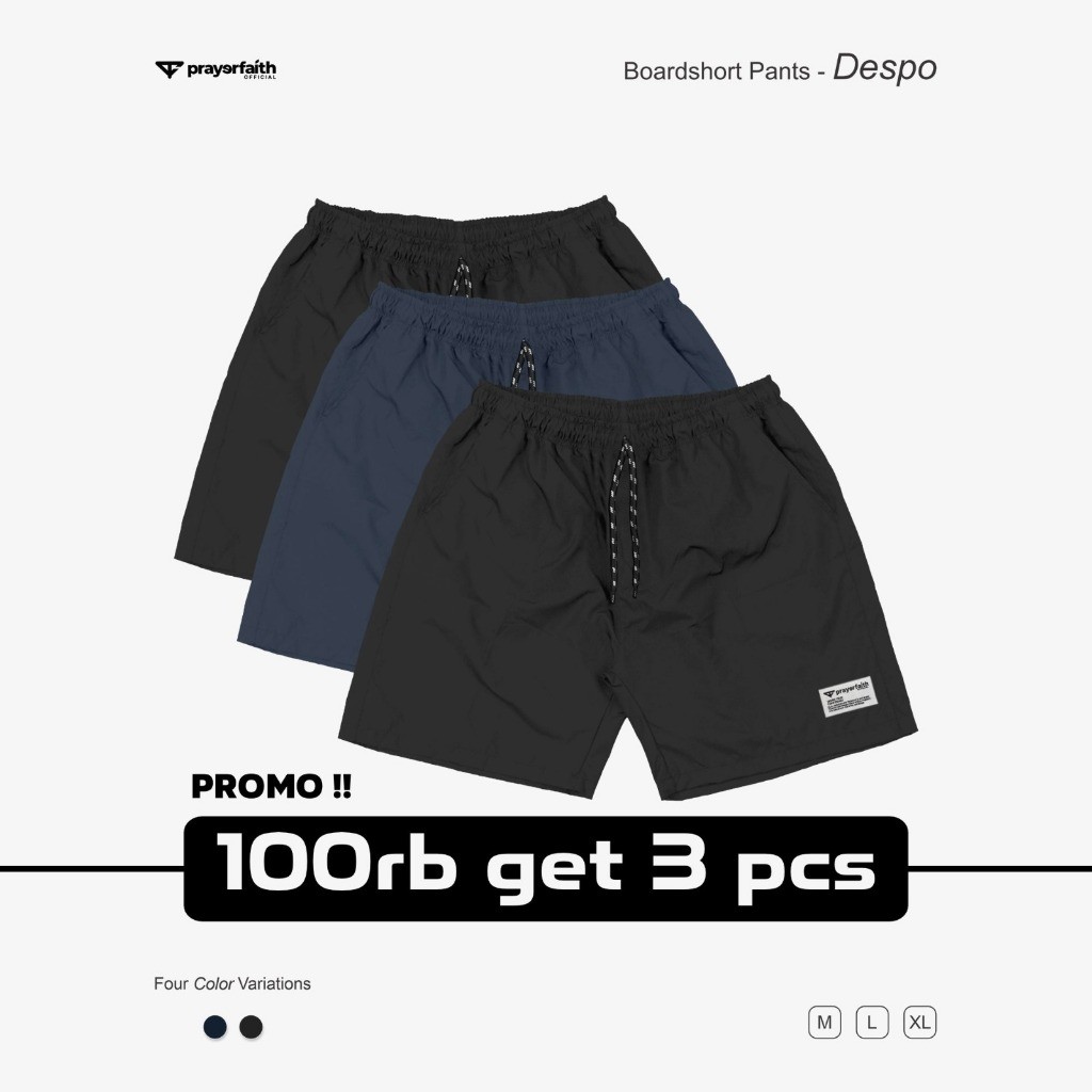 Lg84dv PRAYERFAITH - Quality Soft Despo Men's Shorts 3 pcs | Shopee ...