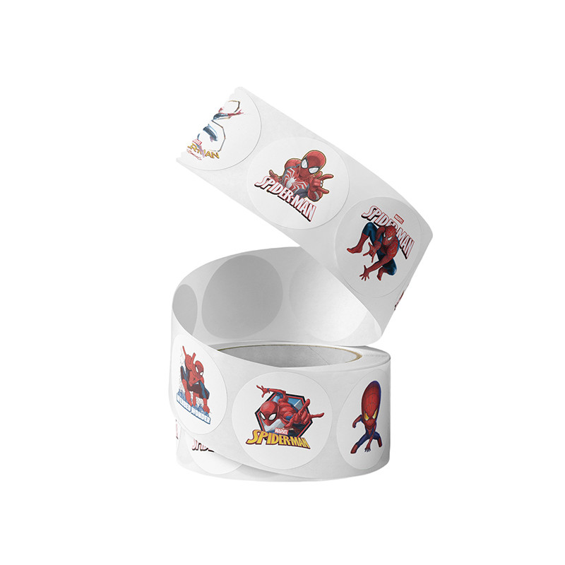 [NZSH] 500pcs Disney Movie Spiderman Roll Stickers Anime Decal DIY ...