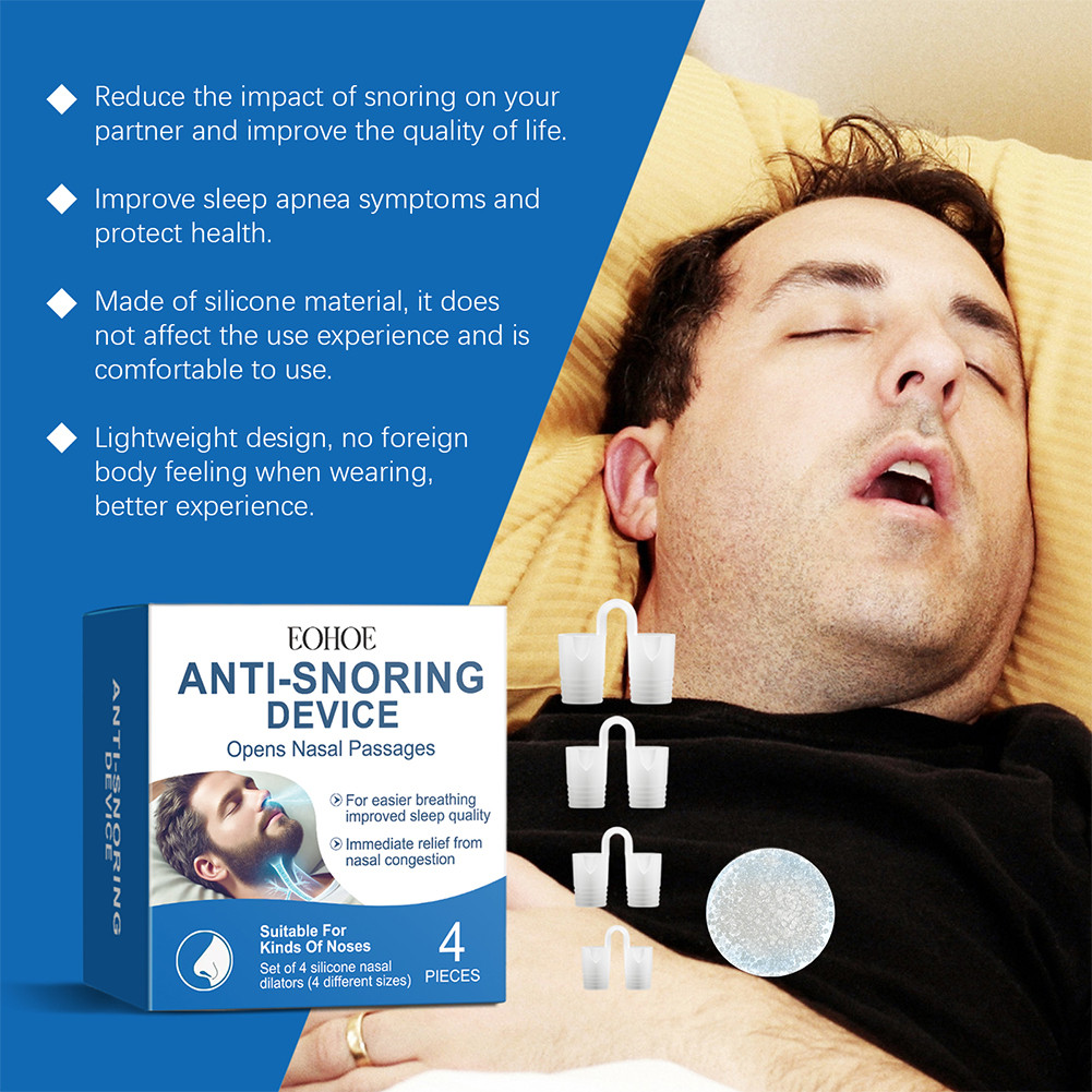 4Pcs Nasal Dilators Anti Snoring Device Different Sizes for Peaceful ...