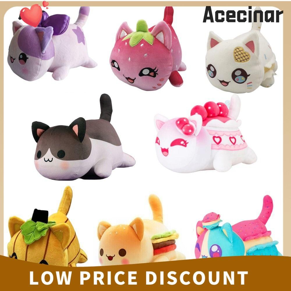 ACECINAR Meemeow Aphmau Plush Toy, French Fries Burger Donut Burger ...