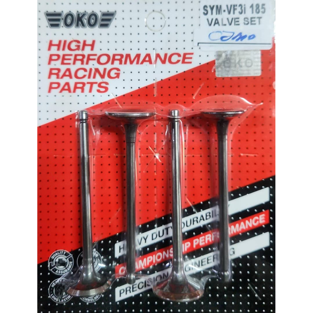 SYM VF3i185 Valve Set (4pcs) OKO | Shopee Malaysia