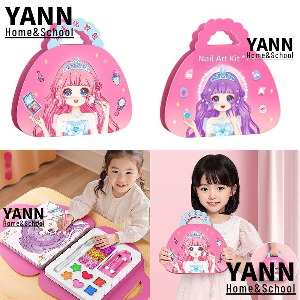 YANN Girl Makeup Bag, DIY Paper Princess Makeup Sticker Set, Funny ...