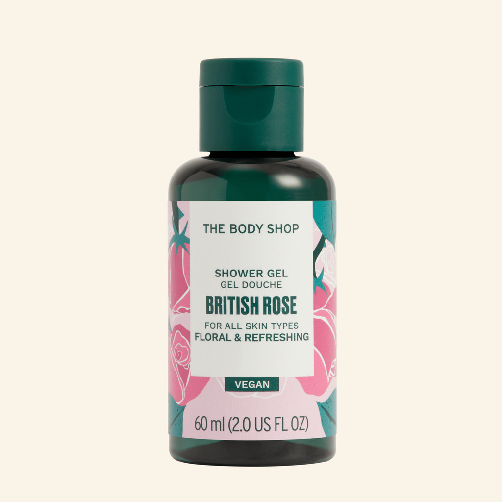 The Body Shop Shower Gel British Rose (60ml) | The Body Shop Gel Mandian Mawar British (60ml ...