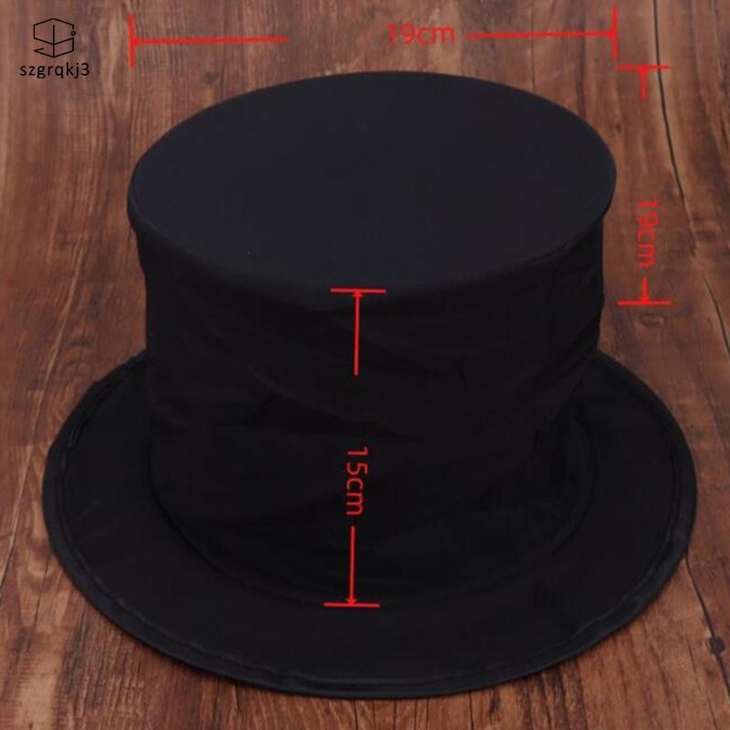[szgrqkj3] Magician Top Hat Magician Costume Foldable Magical Tricks ...