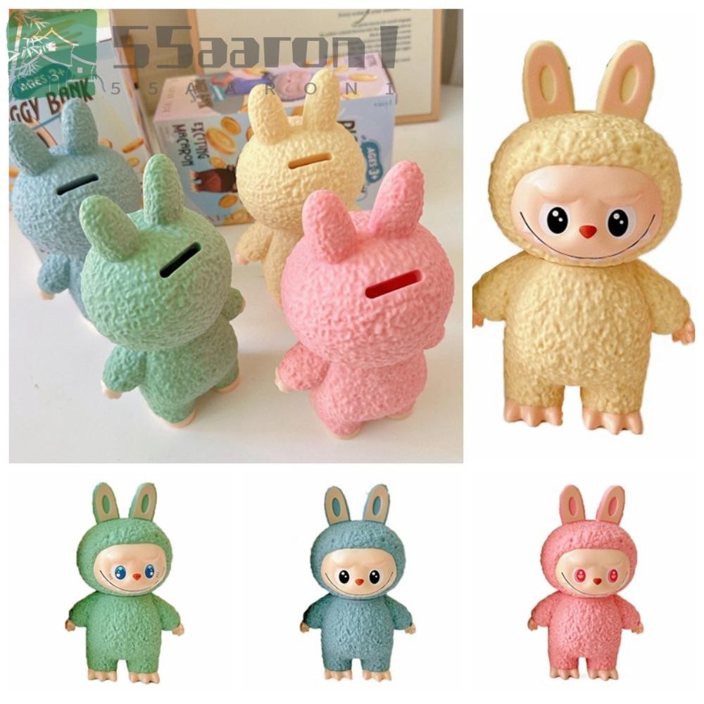 AARON1 Labubu Doll Piggy Bank, Savings Tank Figure Model Labubu Money ...