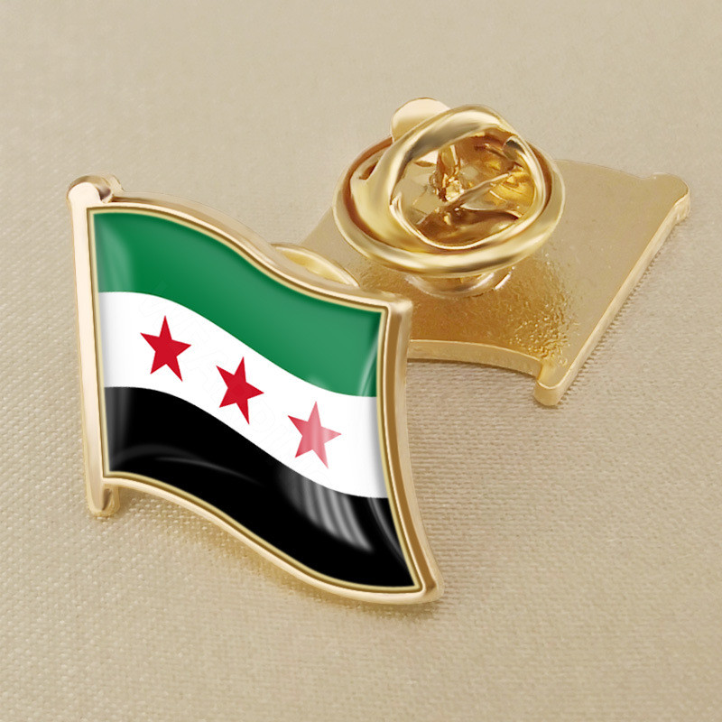 Syria Flag Pin New Green Syrian Flag Badge | Shopee Malaysia