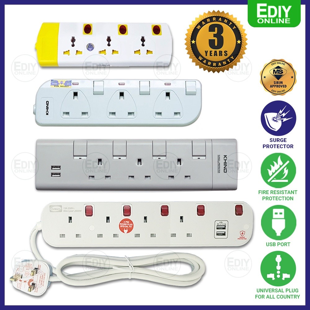 MYSIRIM TRAILING EXTENSION SOCKET POWER STRIP PLUG HOLDER OUTLET ...