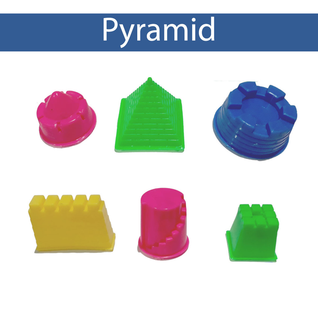 Set of Kinetic Sand Molds for History Pyramid Sea Animals Land Animals ...