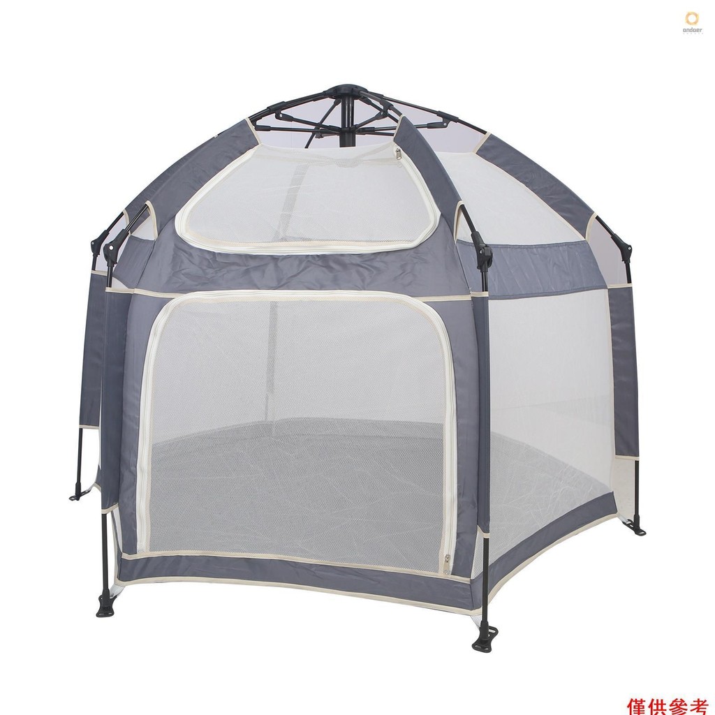Ado)Indoor Outdoor Baby Playpen Collapsible Baby Mosquito Net with ...