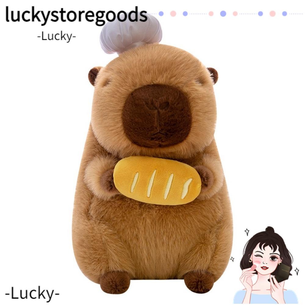LUCKY Capybara Plush Toy, Chef Series 30cm Cartoon Capybara Toy Doll ...