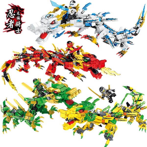 lego ninjago lego brick Naga Blok Bangunan Cina, Wyvern Hantu, Naga ...