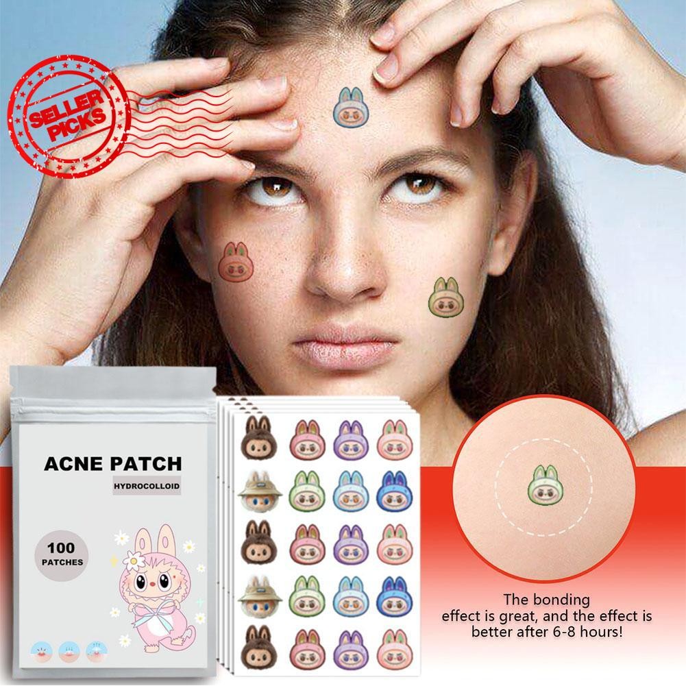 Sheet Cute Cartoon Acne Patch Labubu Pattern Acne Patch Improves Skin ...