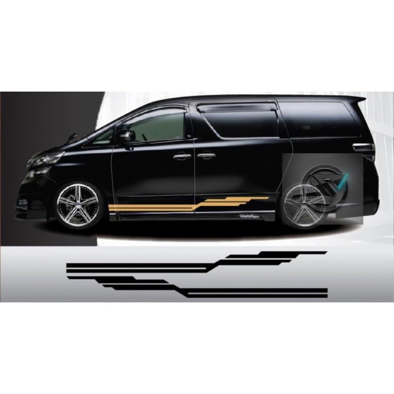(Ready Stock) S806# New MPV Car Body Side Stripes Sticker | Shopee Malaysia