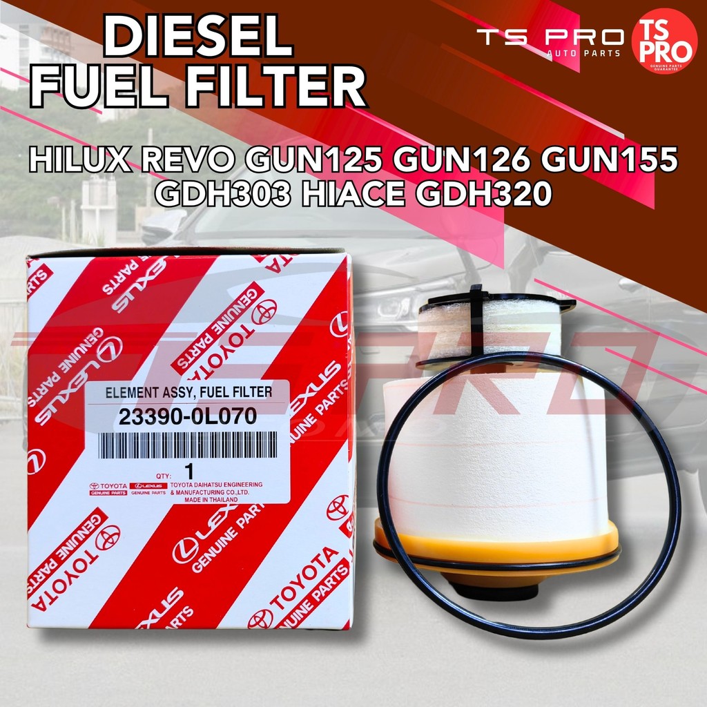Toyota Genuine Diesel Fuel Filter Penapis Hilux REVO GUN125 GUN126 ...