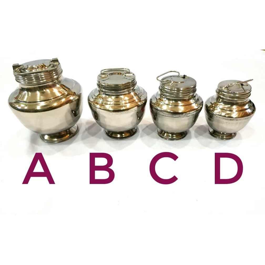 Thaipusam Silver Milk Chembu With Lid and Handle Size A,B,C,D For Kids ...