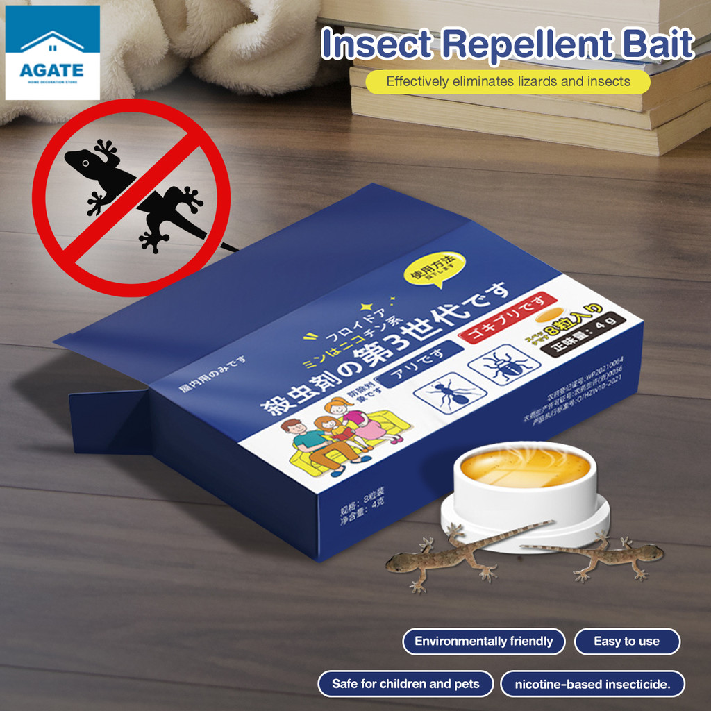 Ant Bait Box Quickly Eliminate Lizard killer 8PCS/BOX Gecko repellent ...