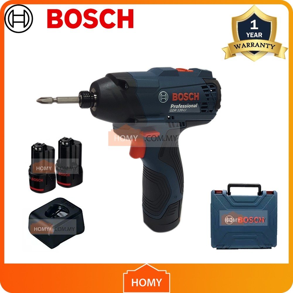 Bosch GDR 120-LI Cordless Impact Driver 12V (2.0Ah) – High Torque ...