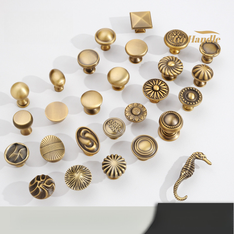 Vintage Drawer Handles And Knob Bronzed Kitchen Cabinet Door Handles ...