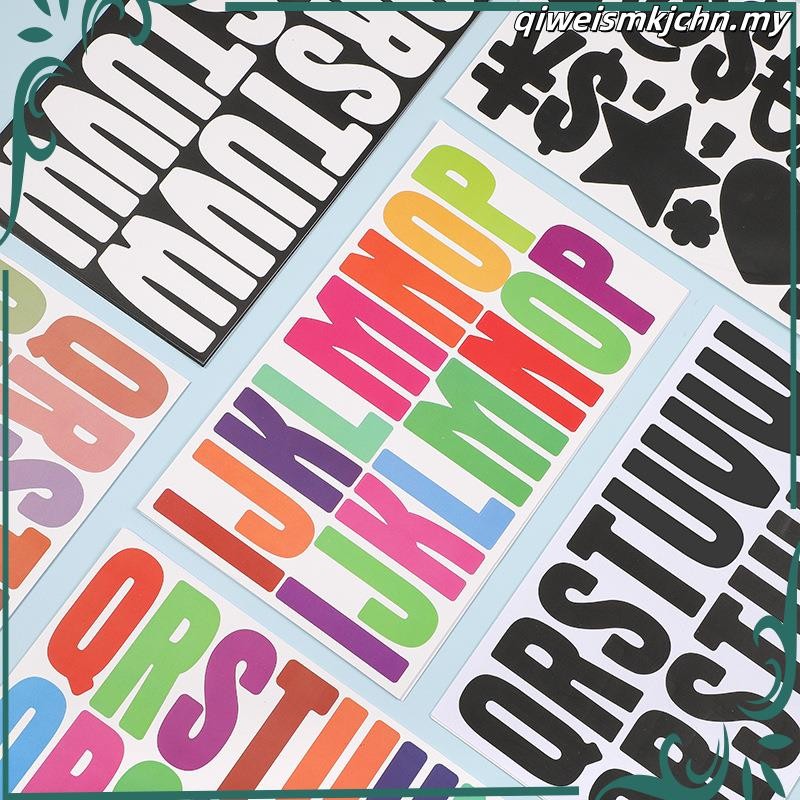 6 Pieces Set Letter Stickers 2.5inch Self-Adhesive Large Font Letter ...