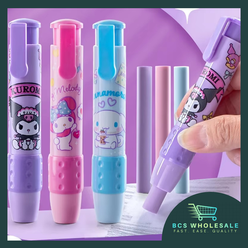 Kuromi Stationery Sanrio Image Push Eraser Cute Children Students ...