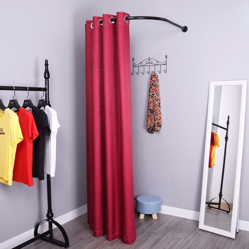 Clothing Store Fitting Room U-Shaped Clothing Curtain Fitting Curtain ...