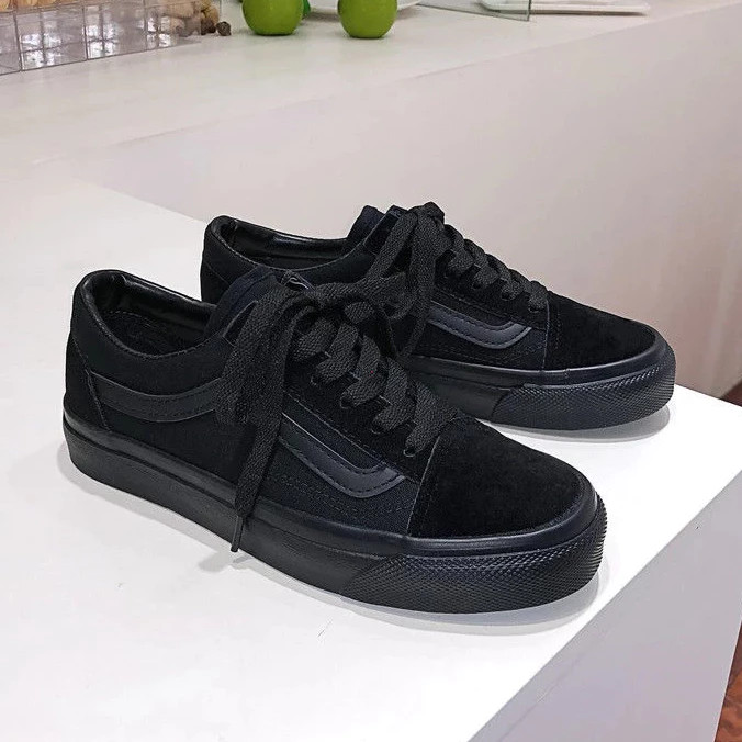 Van Old Skool Pro Black White Original 100% Original Van Shoes for Men and Women Original Van ...